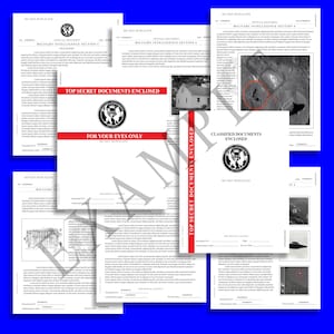 8, MI6 Bond Style Prop Document Graphics, Film, Cosplay, Diy, Home ...