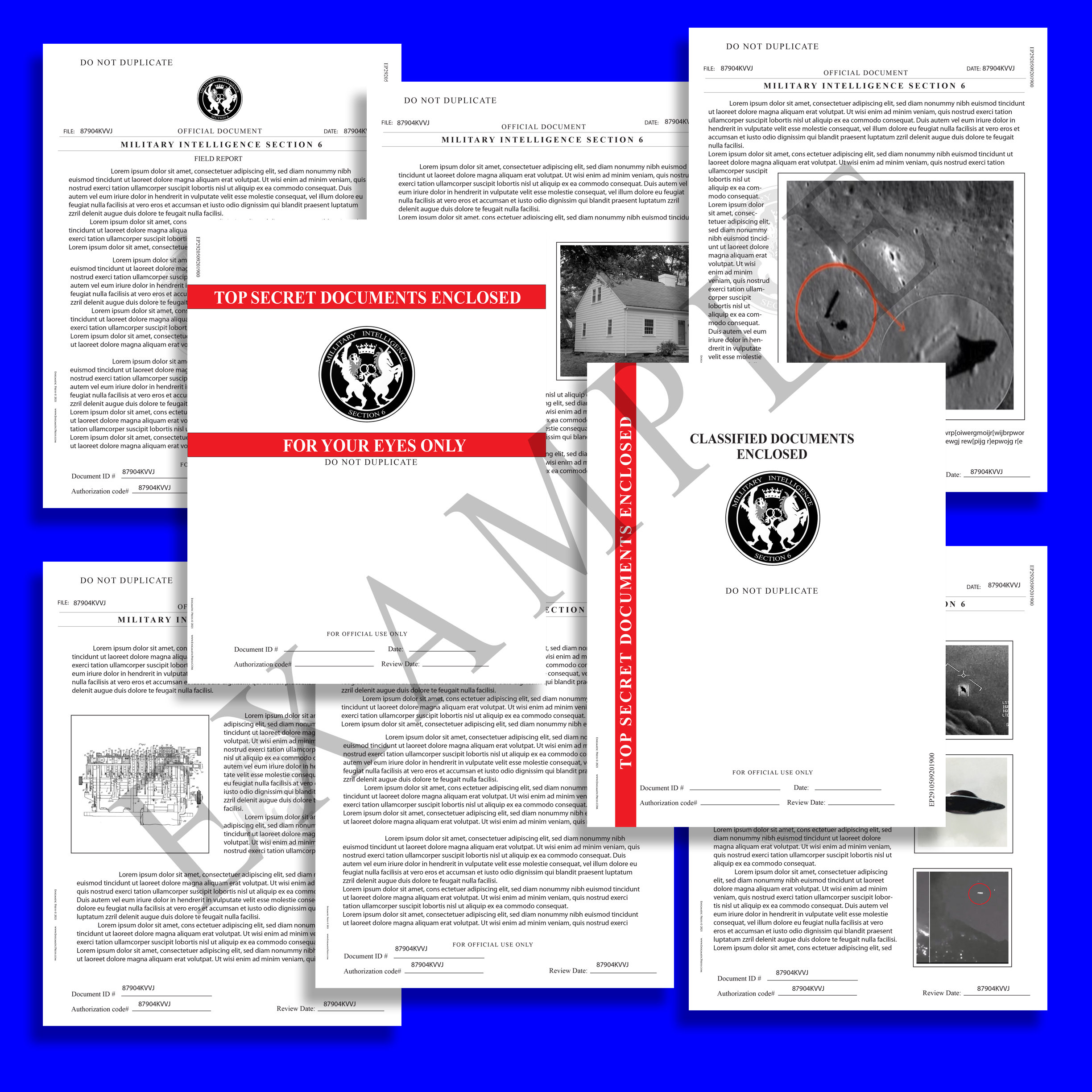 8 MI6 Bond Style Prop Document Graphics Film Cosplay Diy - Etsy UK