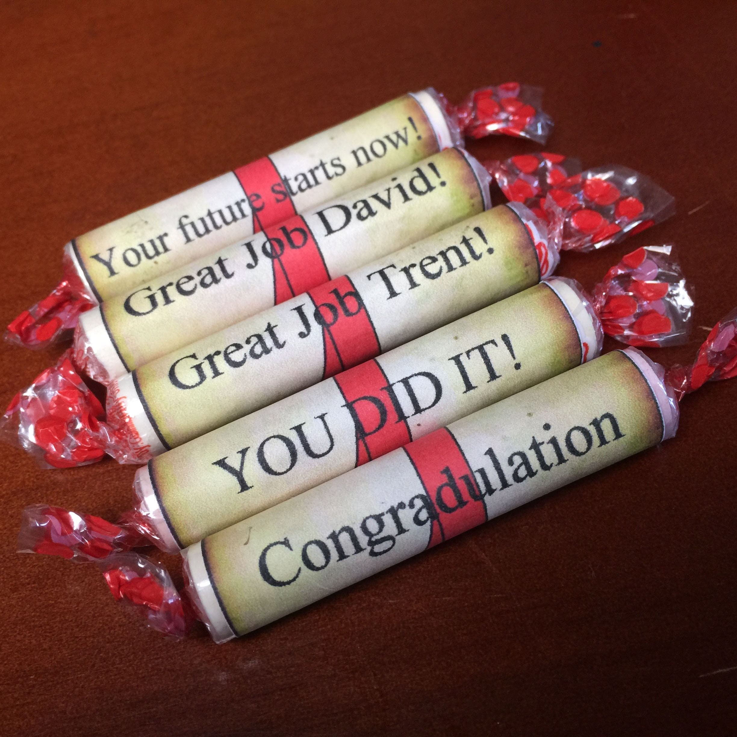 Editable Diploma Style Smarties Labels Blue Red and No - Etsy Canada
