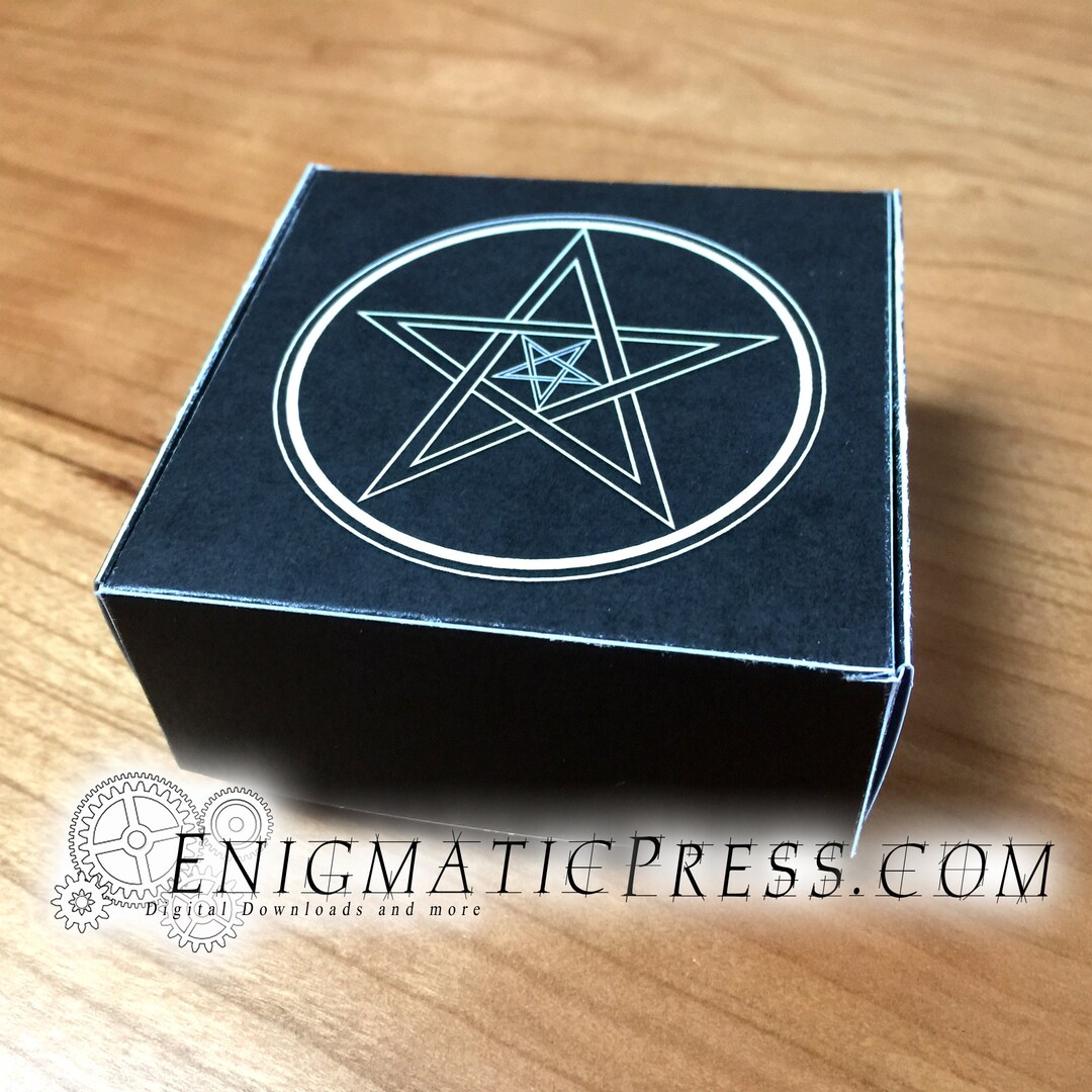 Pentagram Candy Gift Box, Printable, Fun DIY PDF Digital Download ...