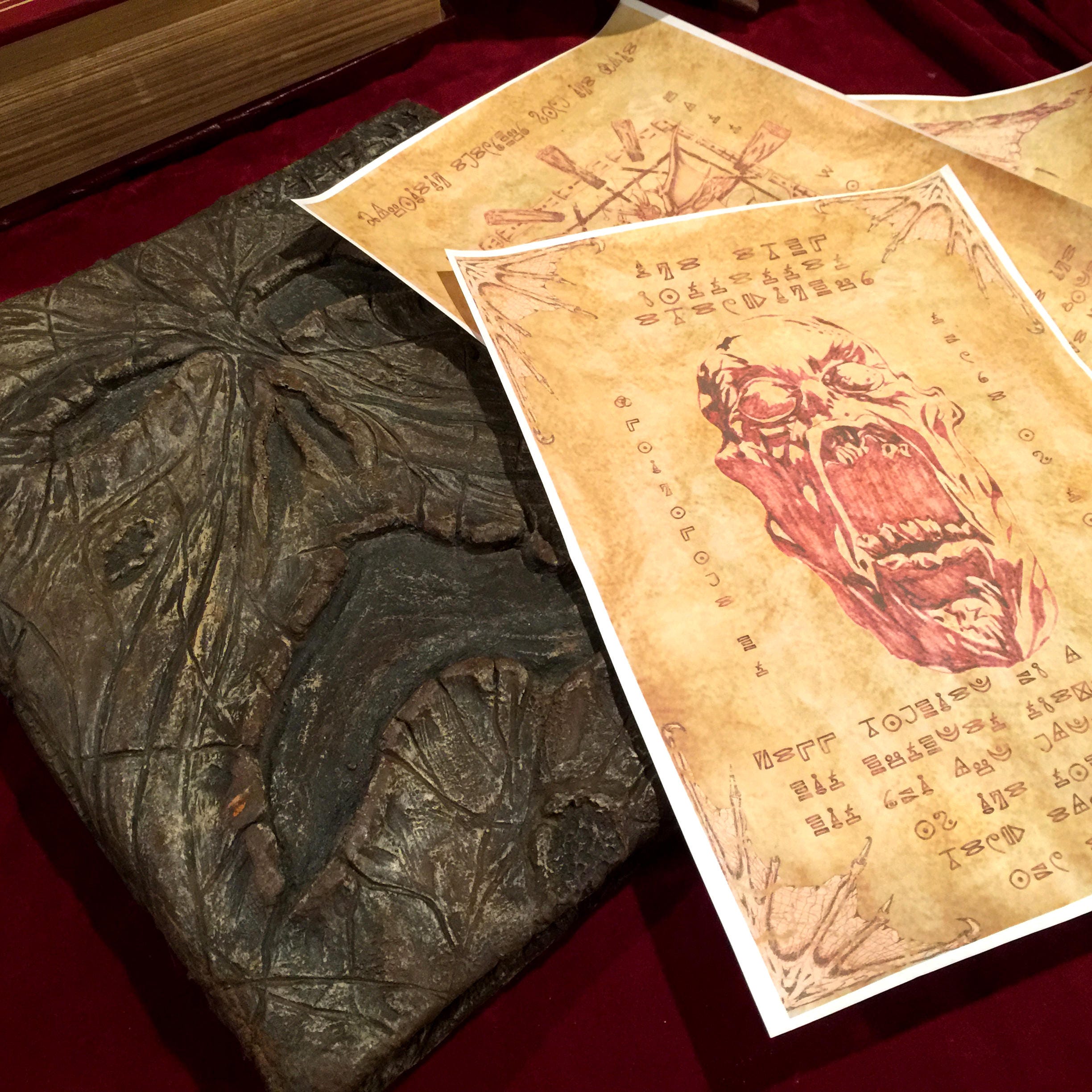 3 Pages of the Necronomicon Demons RPG Evil Dead Props | Etsy UK