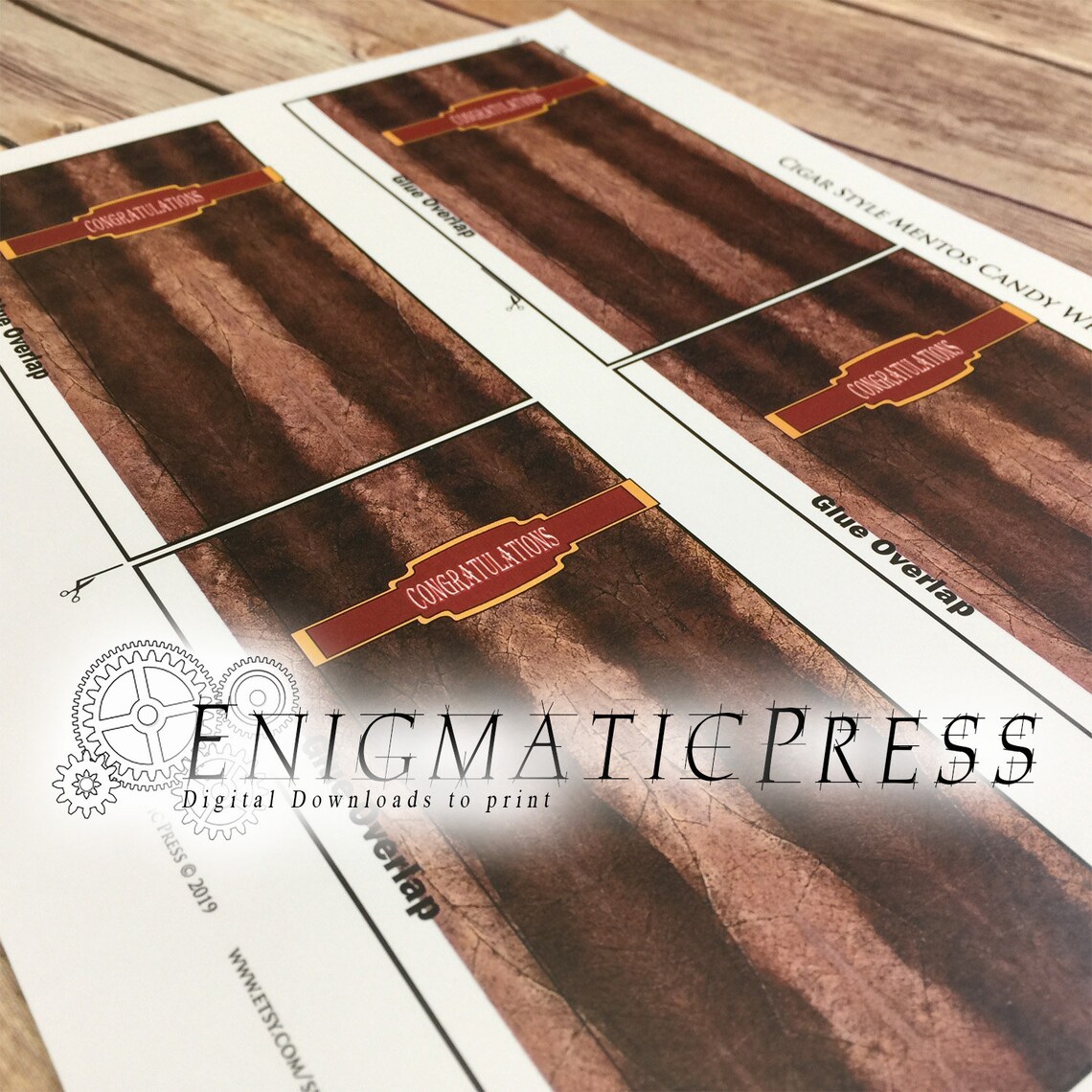 Congratulations Cigar Styles Mentos Candy Wrapper Labels Fits - Etsy