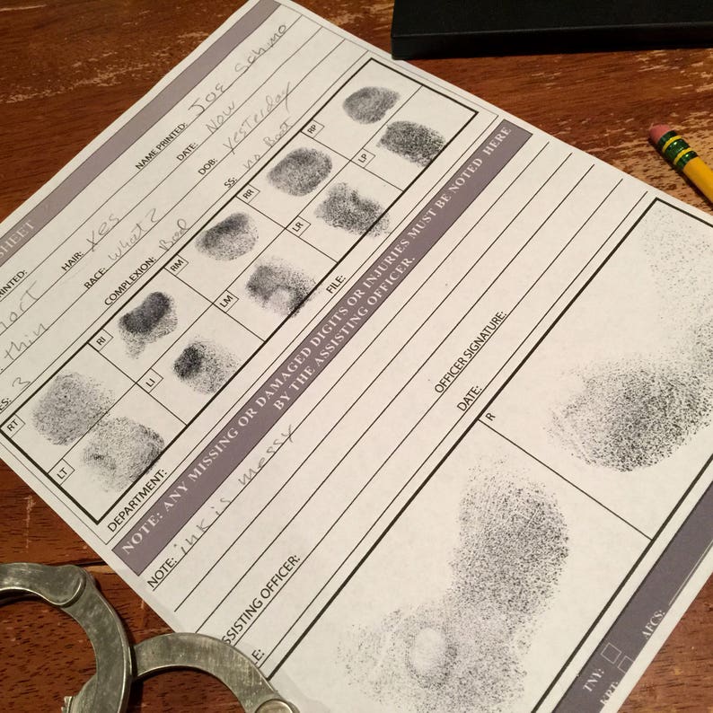 5 Pages Authentic Police Documents Incident FBI Coroner - Etsy