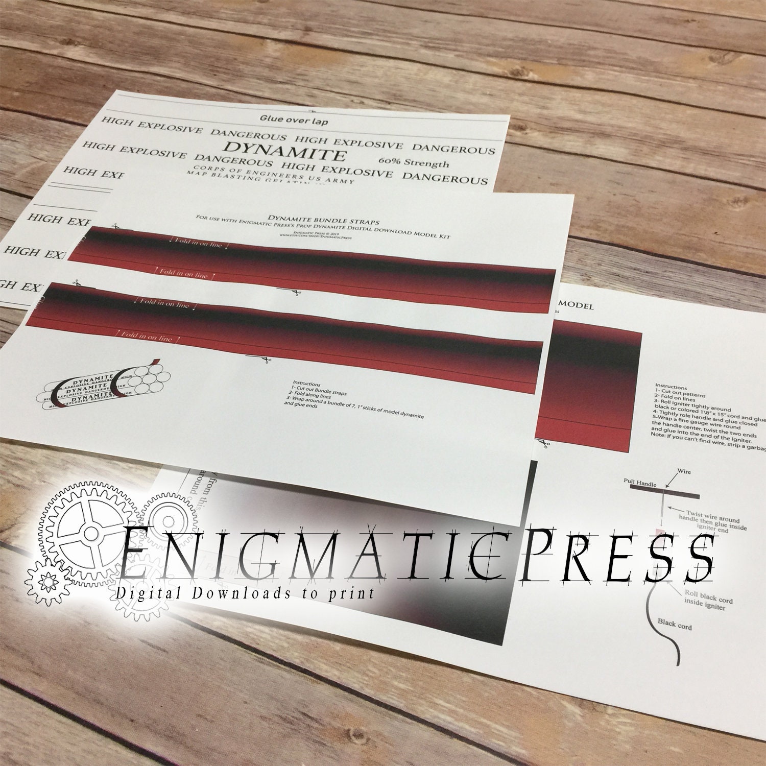 Dynamite TNT Prop Demolition Explosive Stick Labels Plus - Etsy