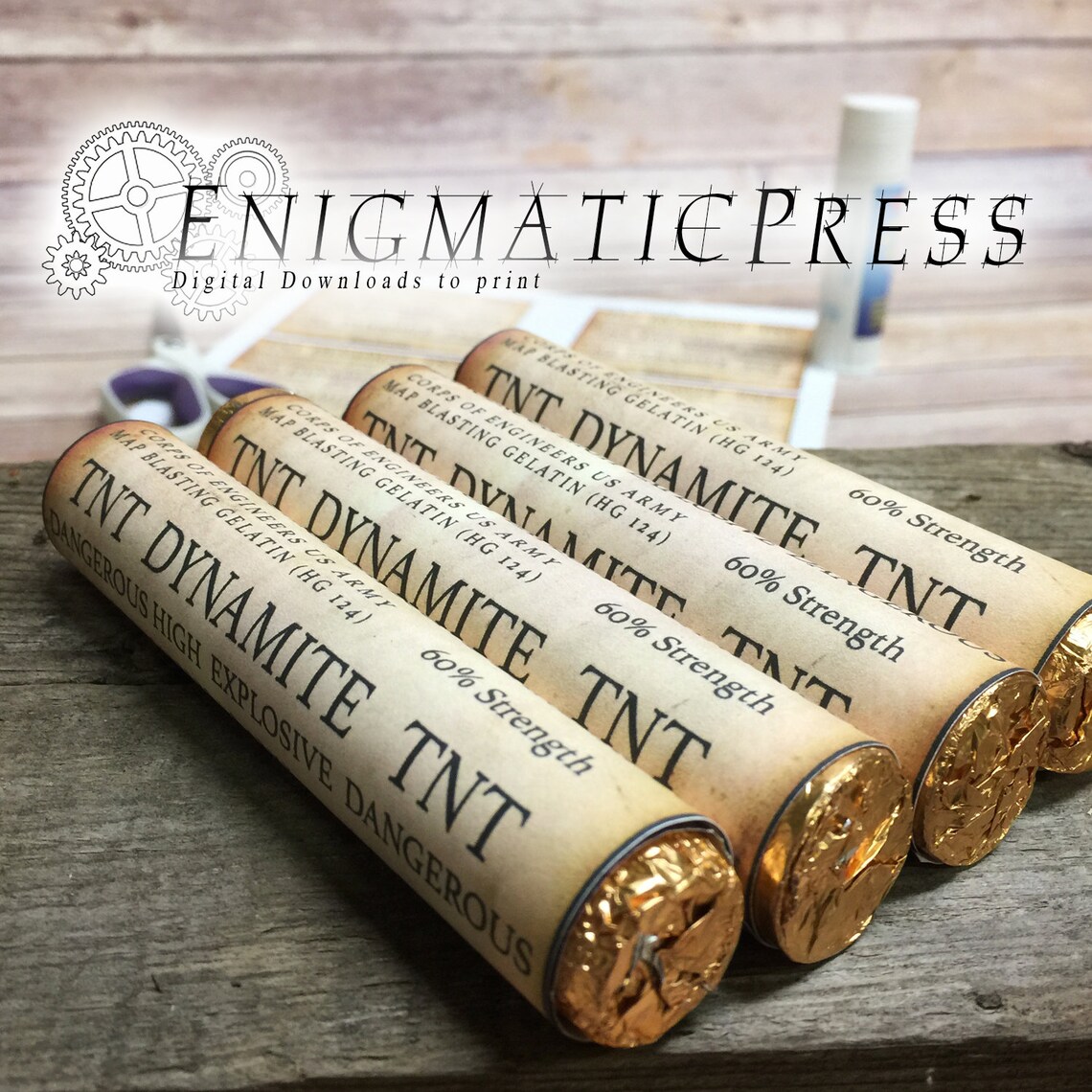 Dynamite Tnt Rolo Wrappers DIY PDF Instant Digital Download - Etsy