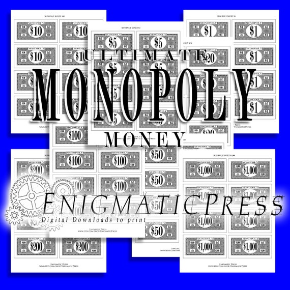 Monopoly Money Printable Pdf