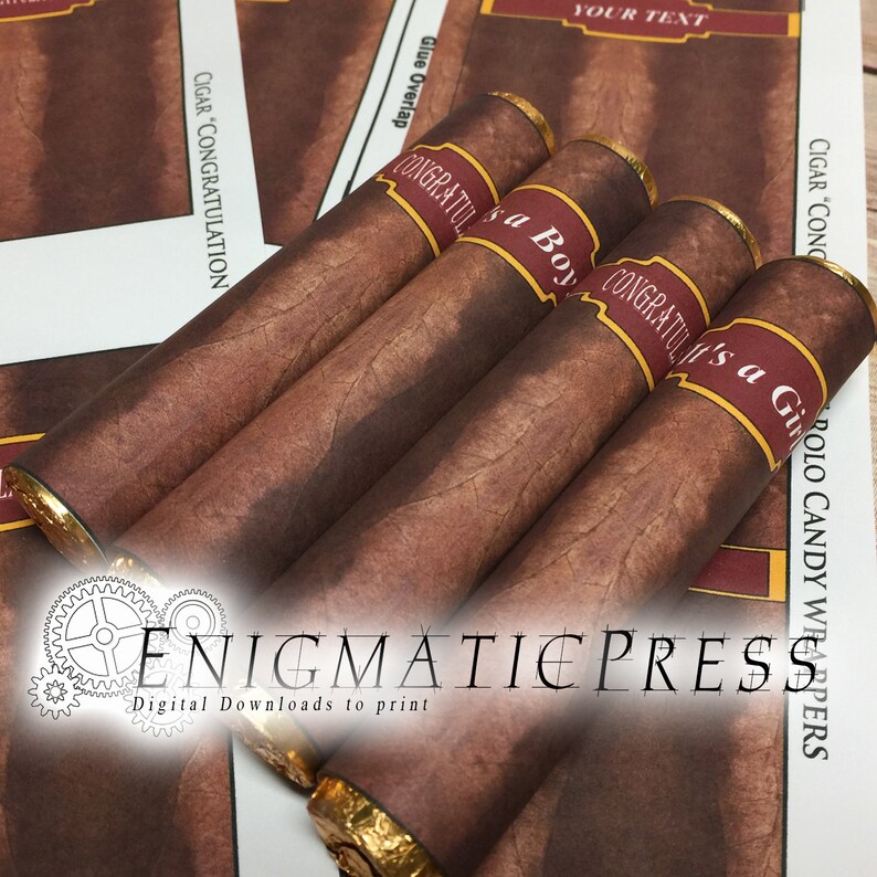 Cigar styles Rolo wrapper labels Congratulations and - Etsy México