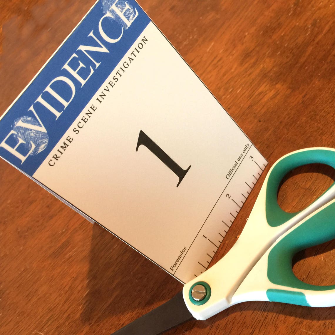 Crime Scene Editable Evidence Marker Card Set - Etsy