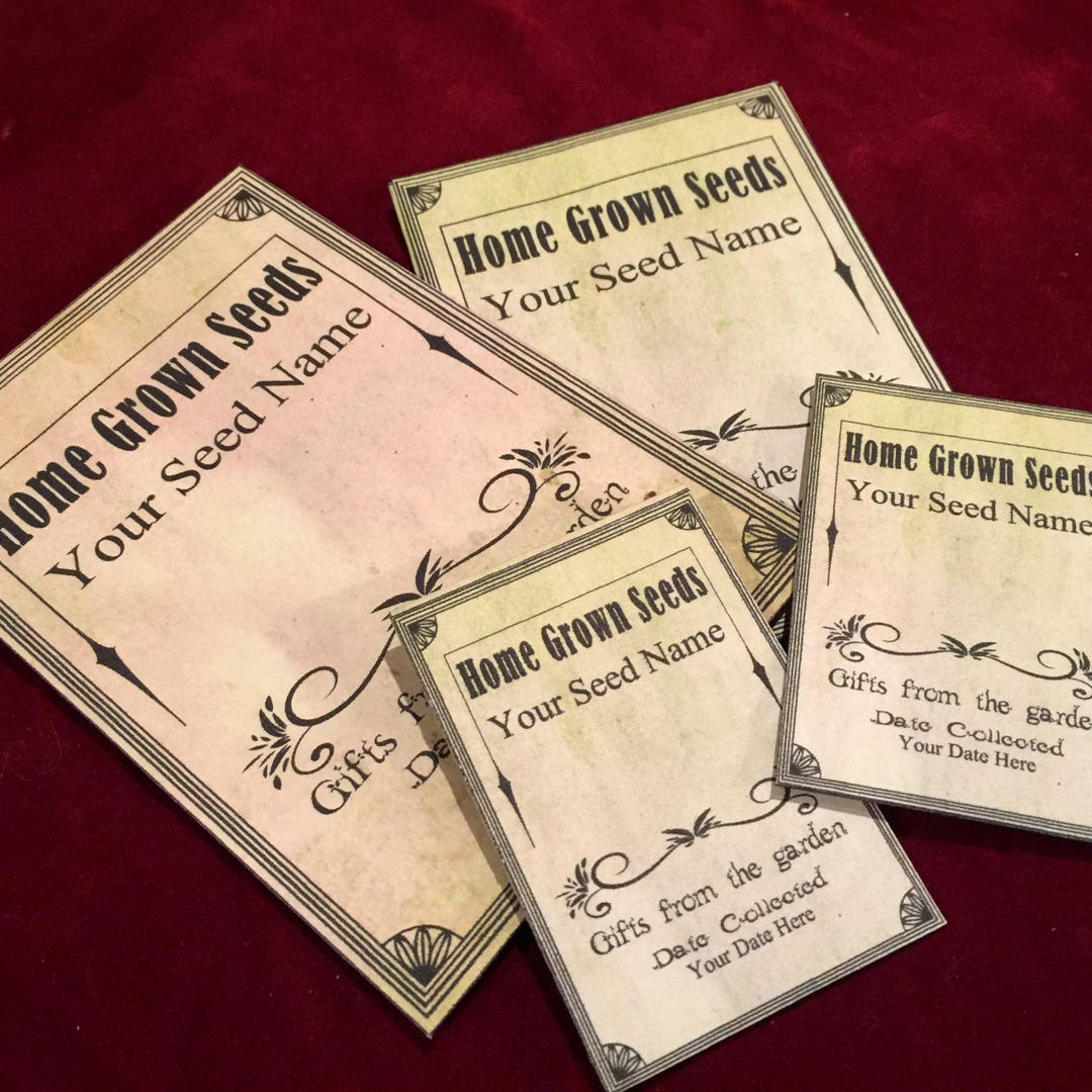 3 Easy Diy Seed Packet Envelopes, Home Printable, Editable PDF, Digital ...