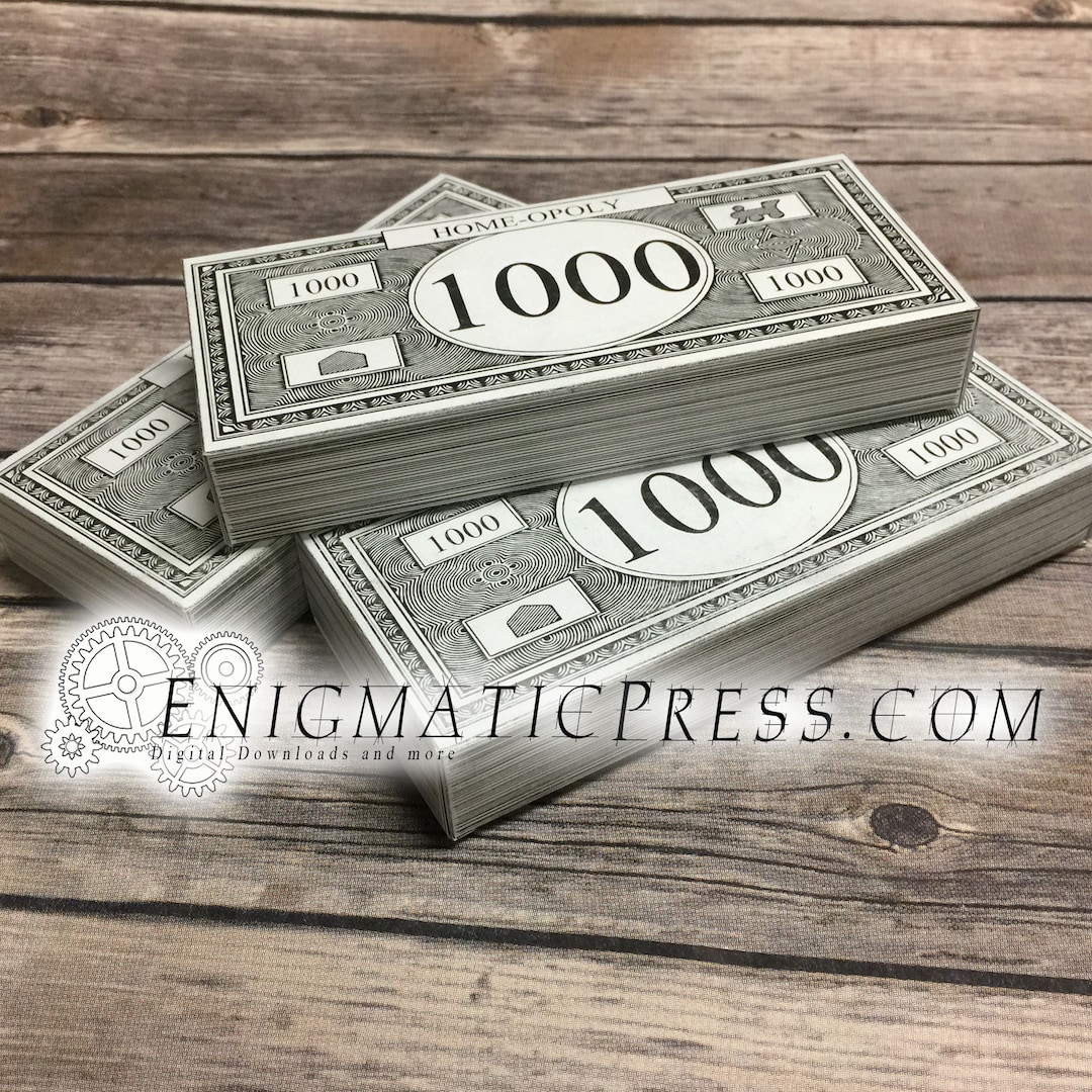 Stack of Monopoly Money Gift Box, Editable, Printable, Fun DIY PDF ...