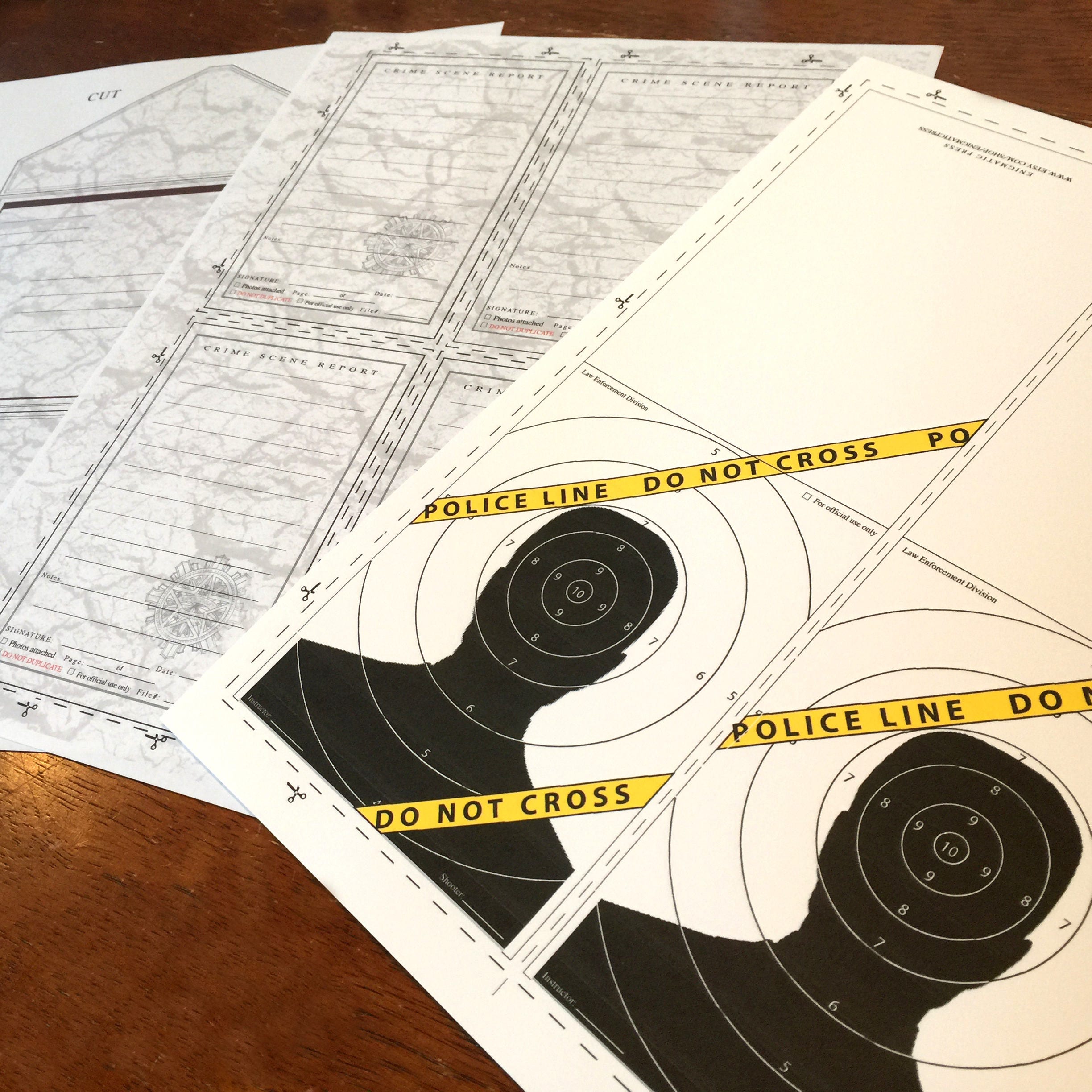 Police line crime scene tape investigation invitation cards | Etsy