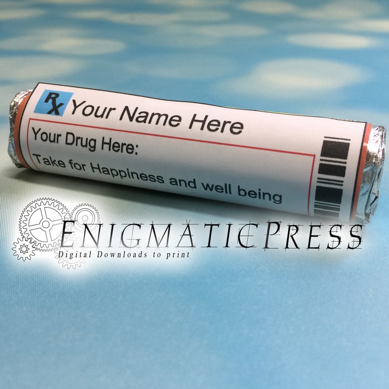 Editable Pharmacy Styles Lifesavers Label Stickers, Easy DIY PDF ...