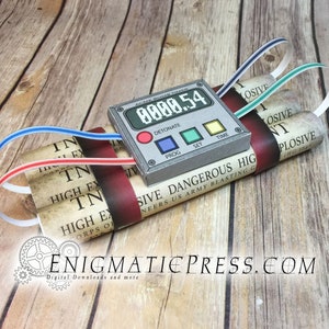 Prop Time Bomb, Dynamite TNT Demolition Explosive Model, DIY, PDF File ...