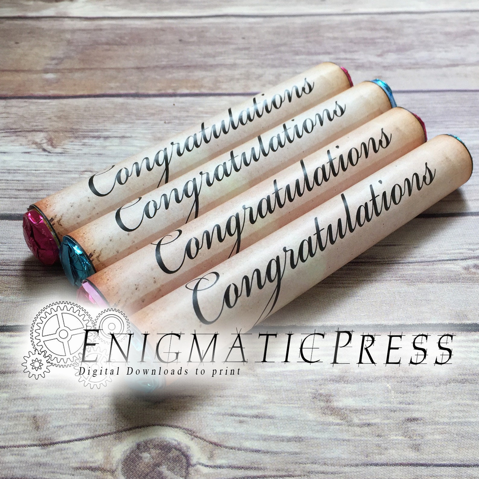 Congratulations Diploma styles Mentos candy wrapper labels | Etsy