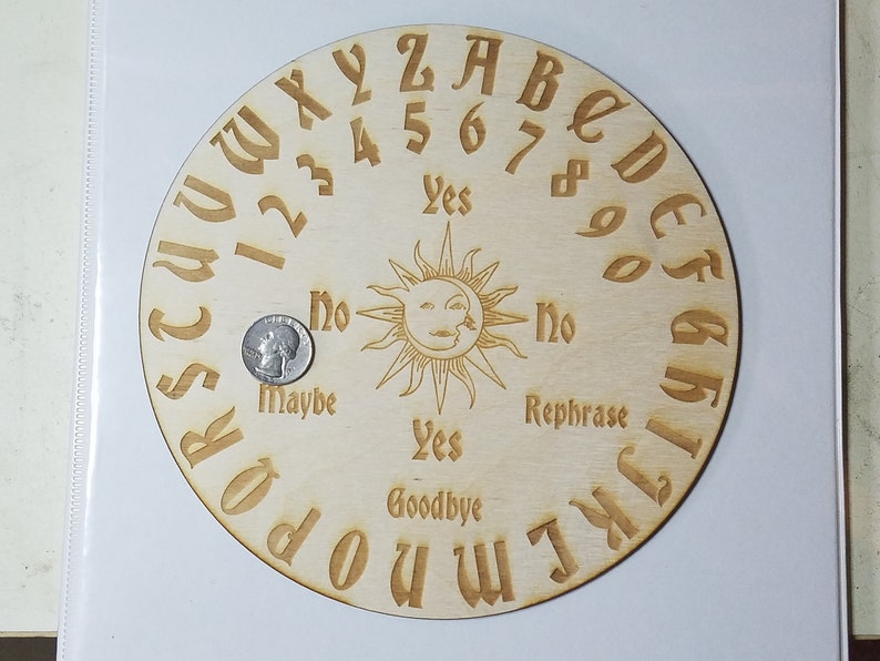 Sun & Moon Pendulum Board Made From Birch Wood for Wiccan or - Etsy