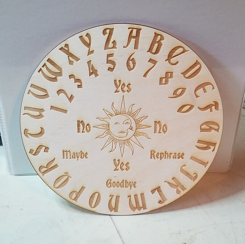 Sun & Moon Pendulum Board Made From Birch Wood for Wiccan or - Etsy