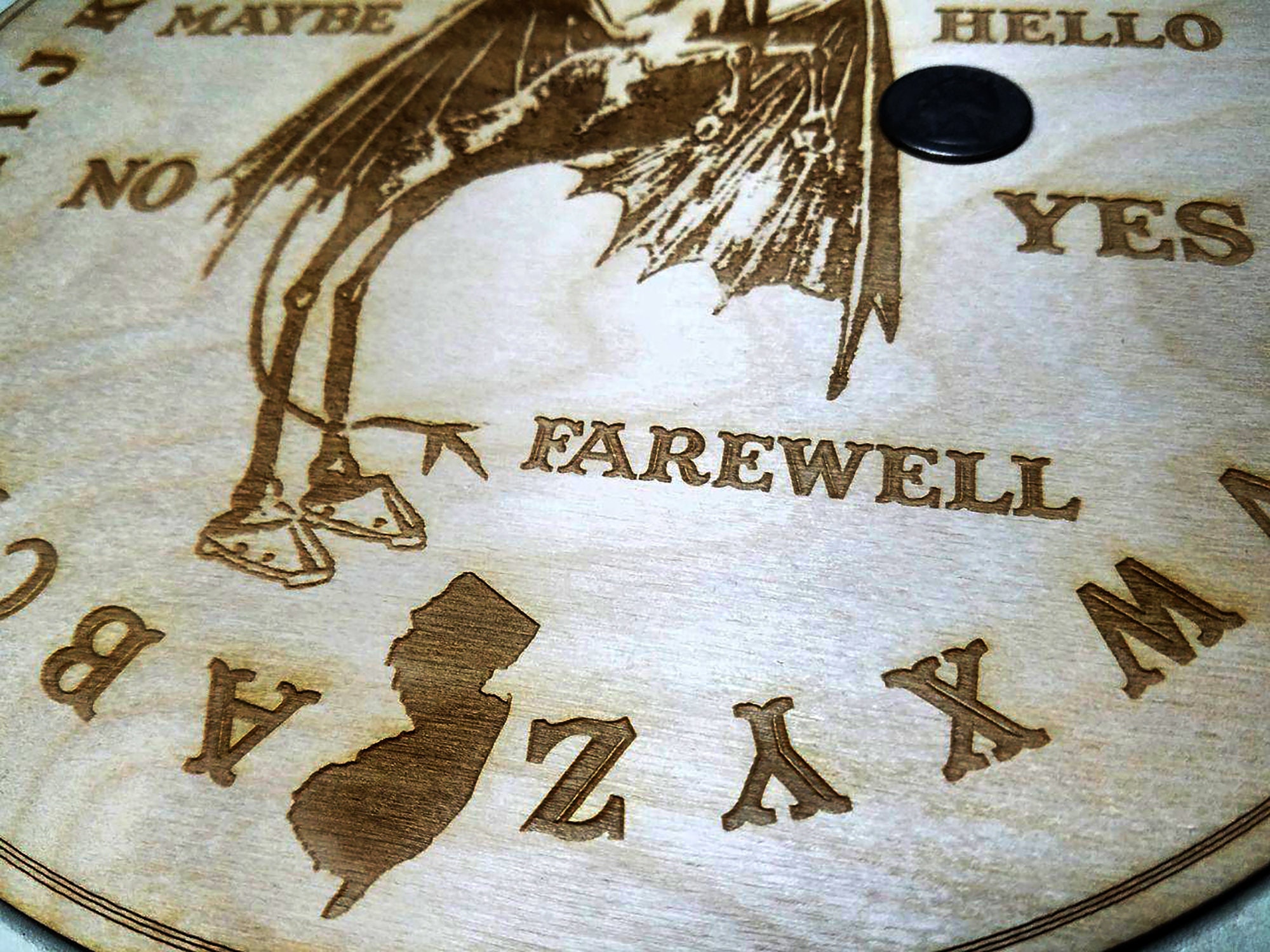 Jersey Devil Ouija Board & Planchette: Wooden Spirit Board - Etsy