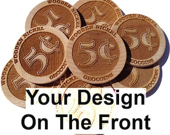 Custom 1.5 Inch Wood Coins - Etsy