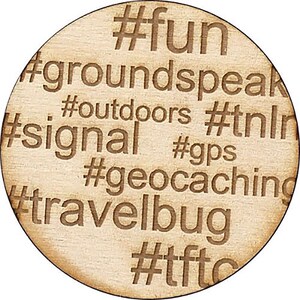 25x Custom Wooden Nickel Geocoin Tokens | Geocaching Laser Engraved ...