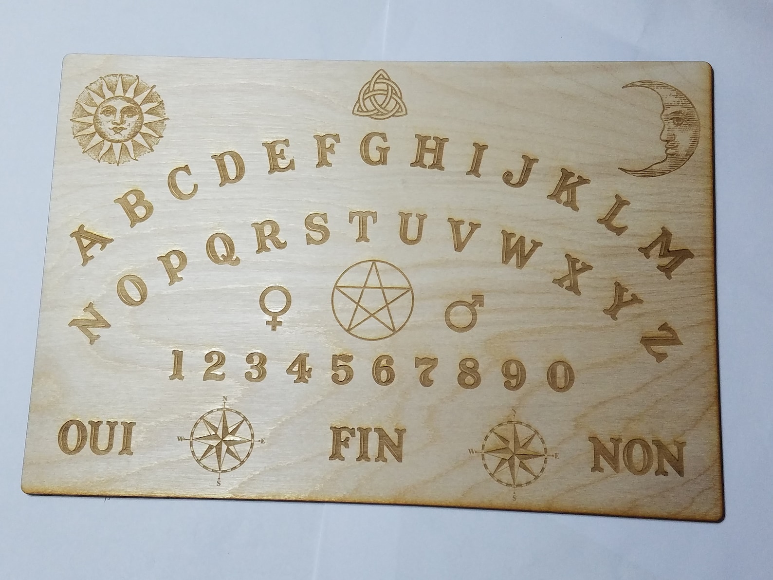 Wooden French Ouija Board & Planchette planche Ouija En - Etsy