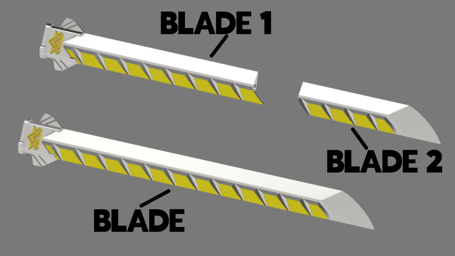 3D Digital Files Gold Ranger Samurai Sword - Etsy