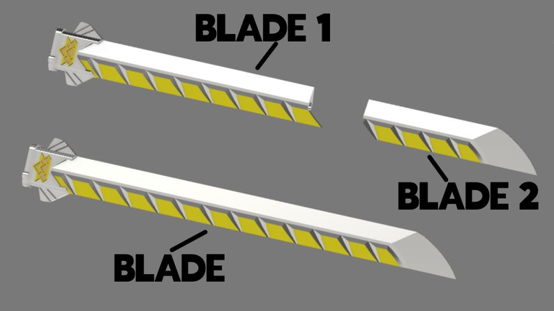 3D Digital Files Gold Ranger Samurai Sword - Etsy