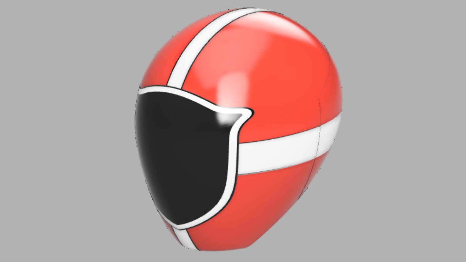 3D Digital Files Lightspeed Red Ranger Helmet - Etsy