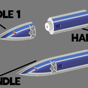 3D Digital Files Gold Ranger Samurai Sword - Etsy