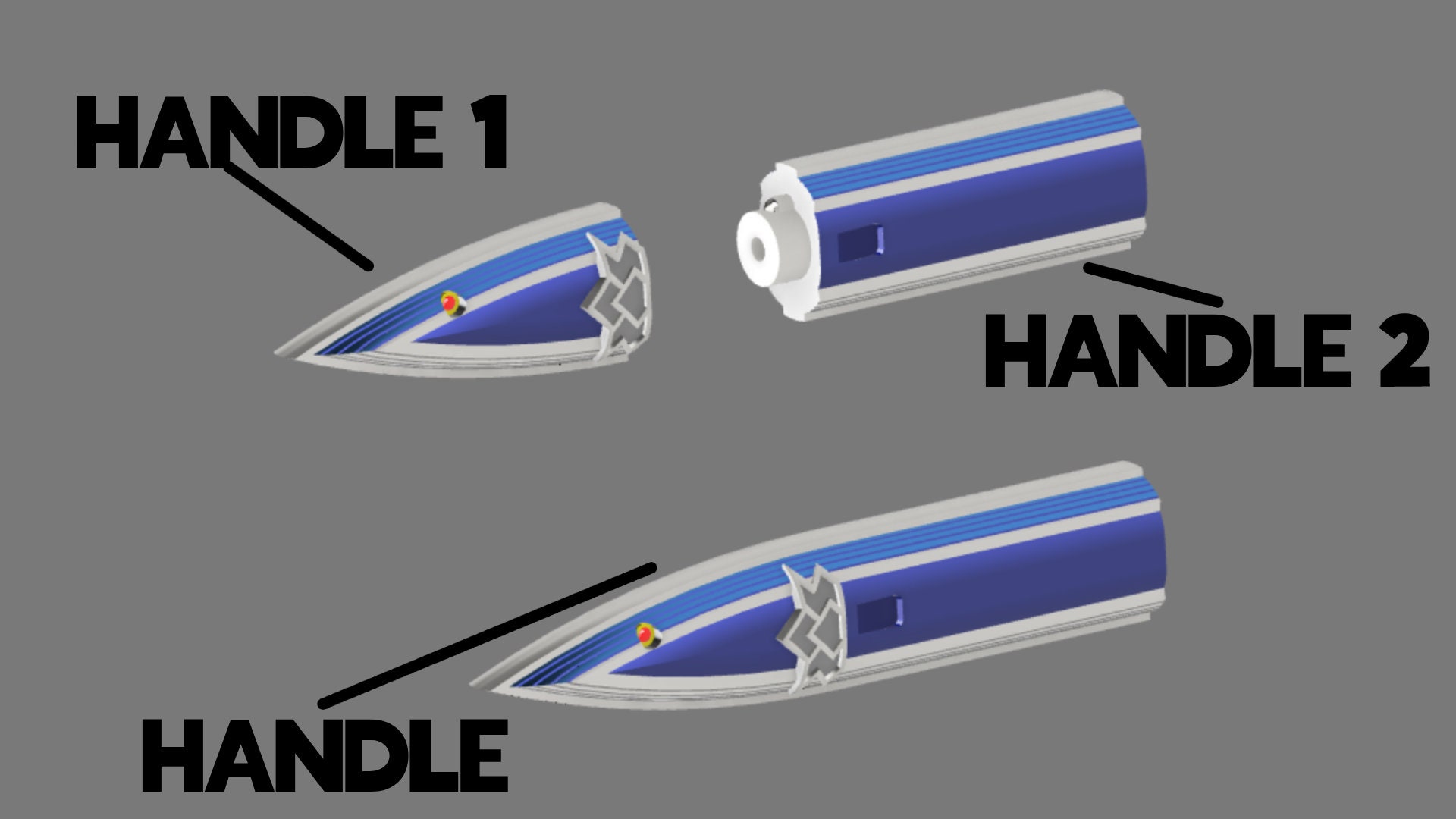 3D Digital Files Gold Ranger Samurai Sword - Etsy