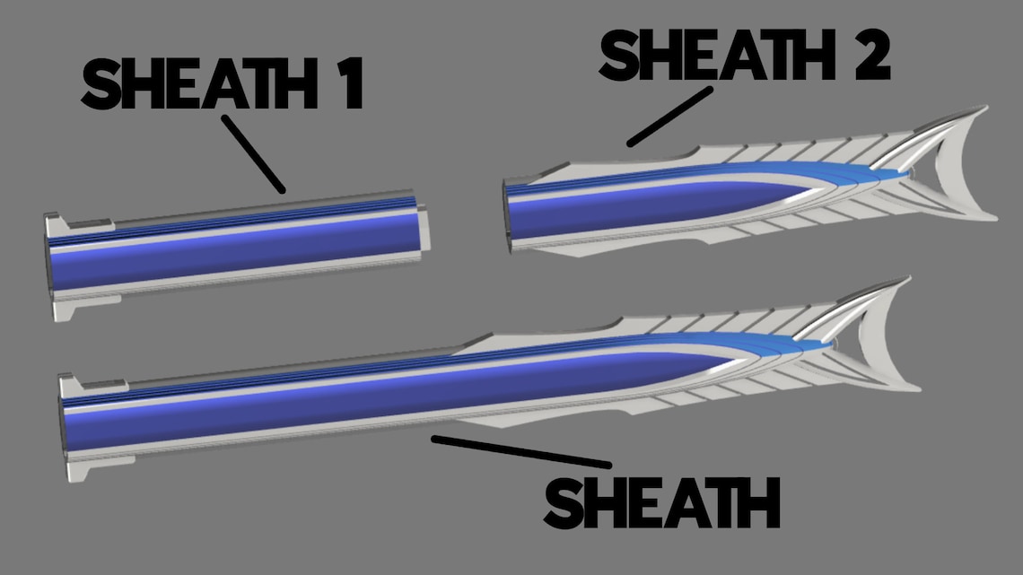 3D Digital Files Gold Ranger Samurai Sword - Etsy