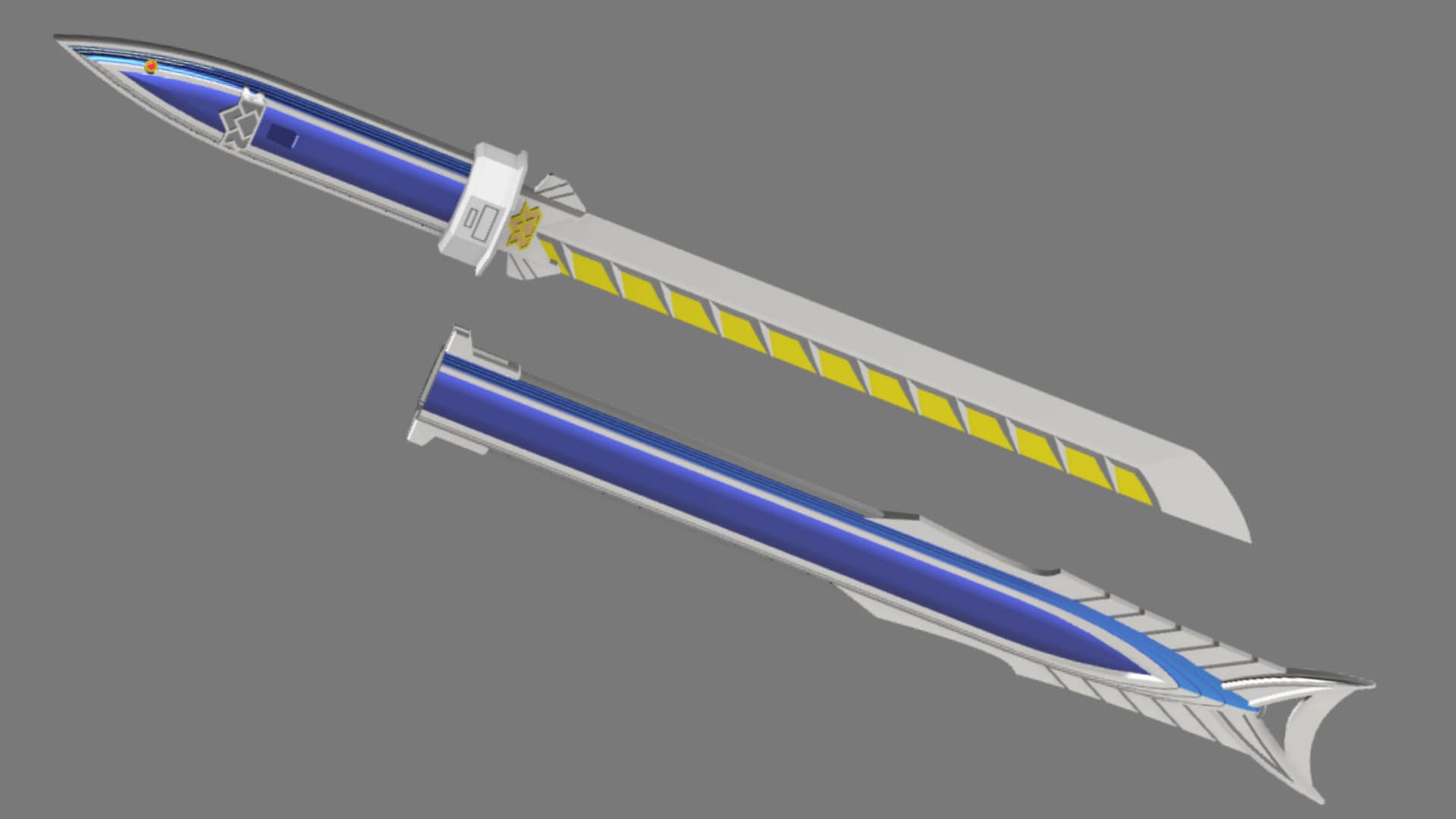 3D Digital Files Gold Ranger Samurai Sword - Etsy