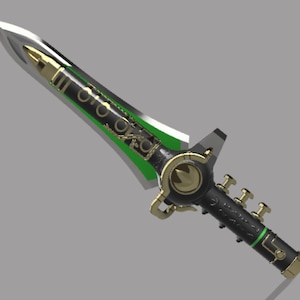 3D Digital Files Green Ranger Dagger Sword - Etsy