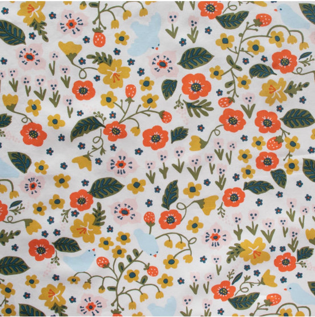 Margot Fabric Collection, Secret Garden Natural, Designed by Kristen ...