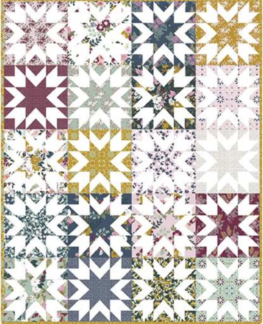 Whimsical Romance Quilt Kit With Pattern From American Honey #104 ...
