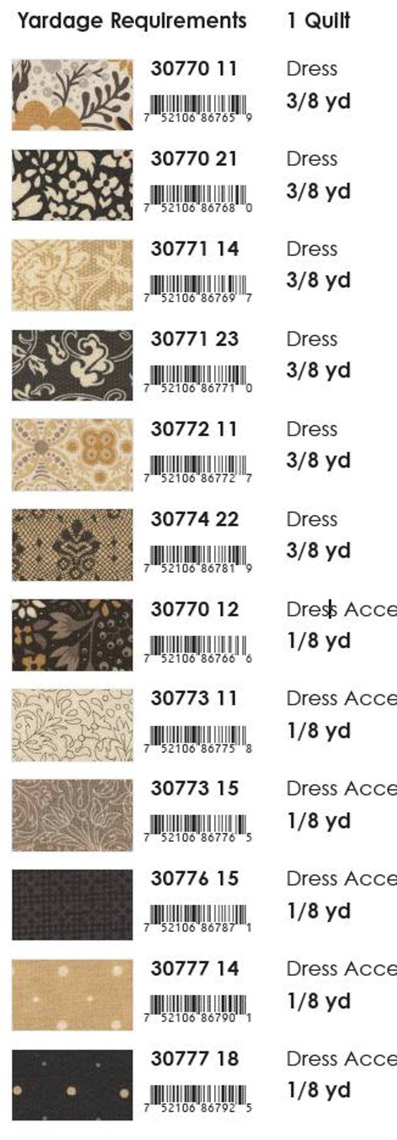 Perfect Fit Quilt Kit Designed by Basic Grey for Moda. All Fabrics Are ...