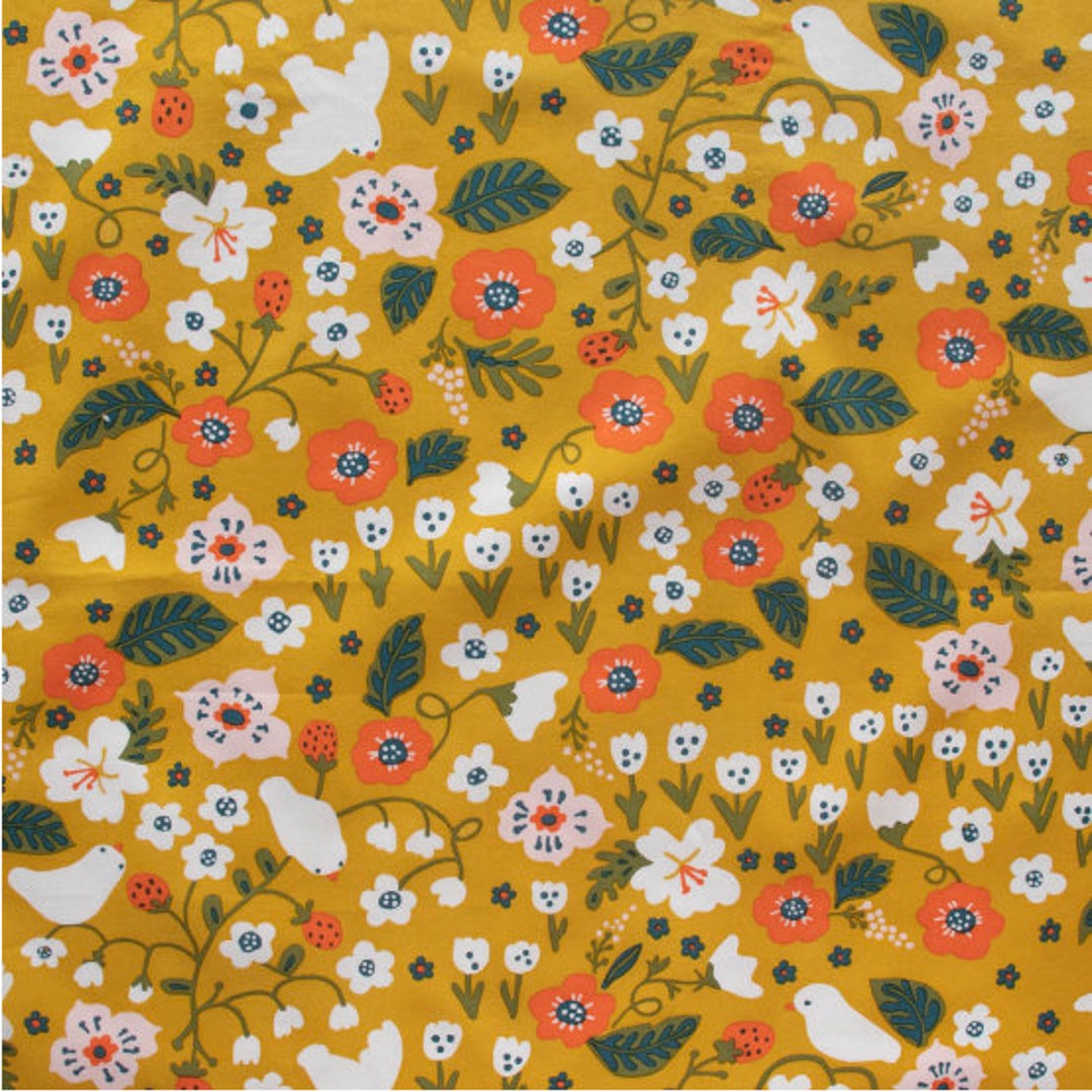 Margot Fabric Collection, Secret Garden Gold, Designed by Kristen ...