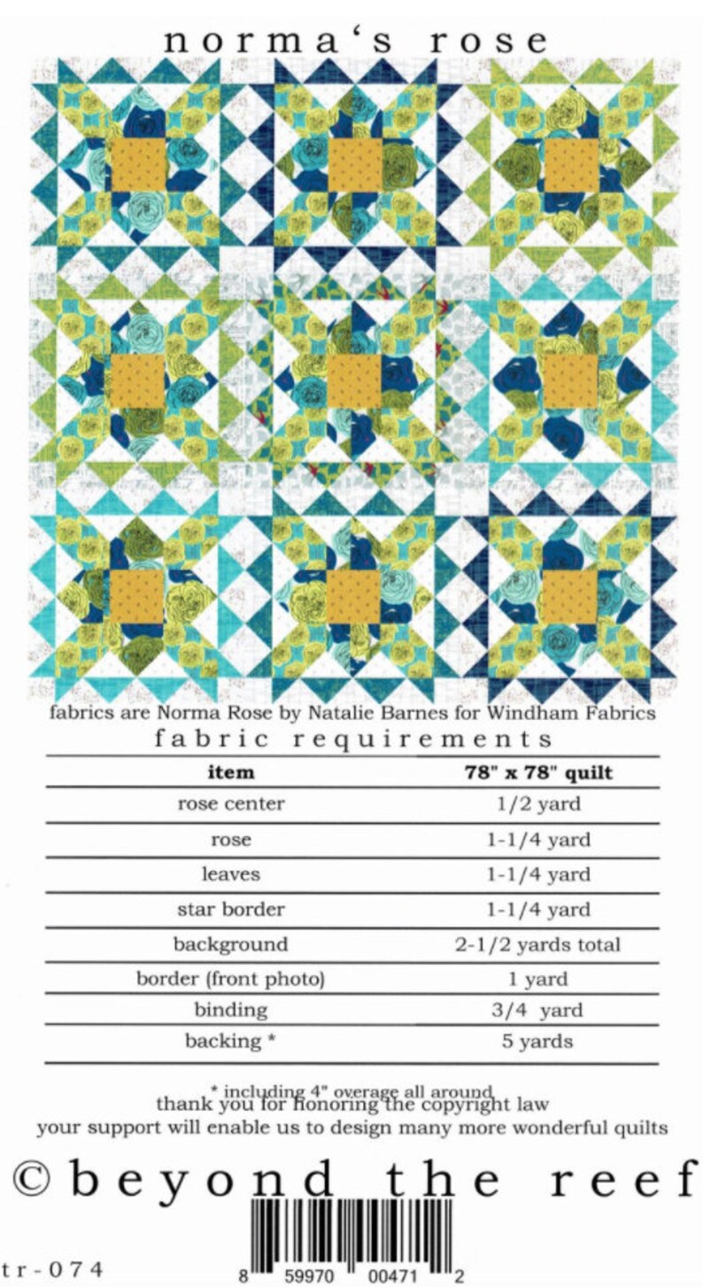 Norma's Rose Pattern by Natalie Barnes of Beyond the Reef Patterns ...