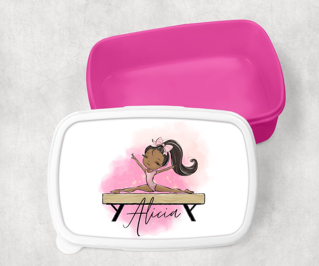 PERSONALISED Gymnastics Girls Chalk Box Lunch Box Bar Bag - Etsy