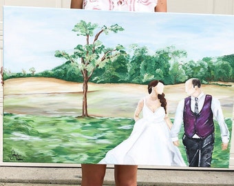 Wedding painting | Etsy