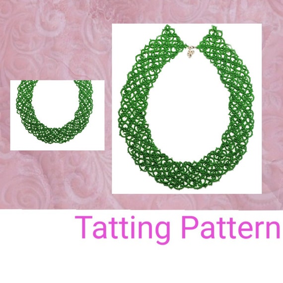 Necklace Tatting Pattern Shuttle Tating Tatting Tutorial - Etsy