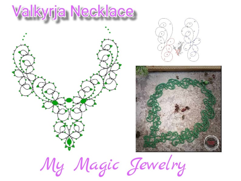 Valkyrja Lace Necklace Pattern: Needle & Shuttle Tatting (PDF ...