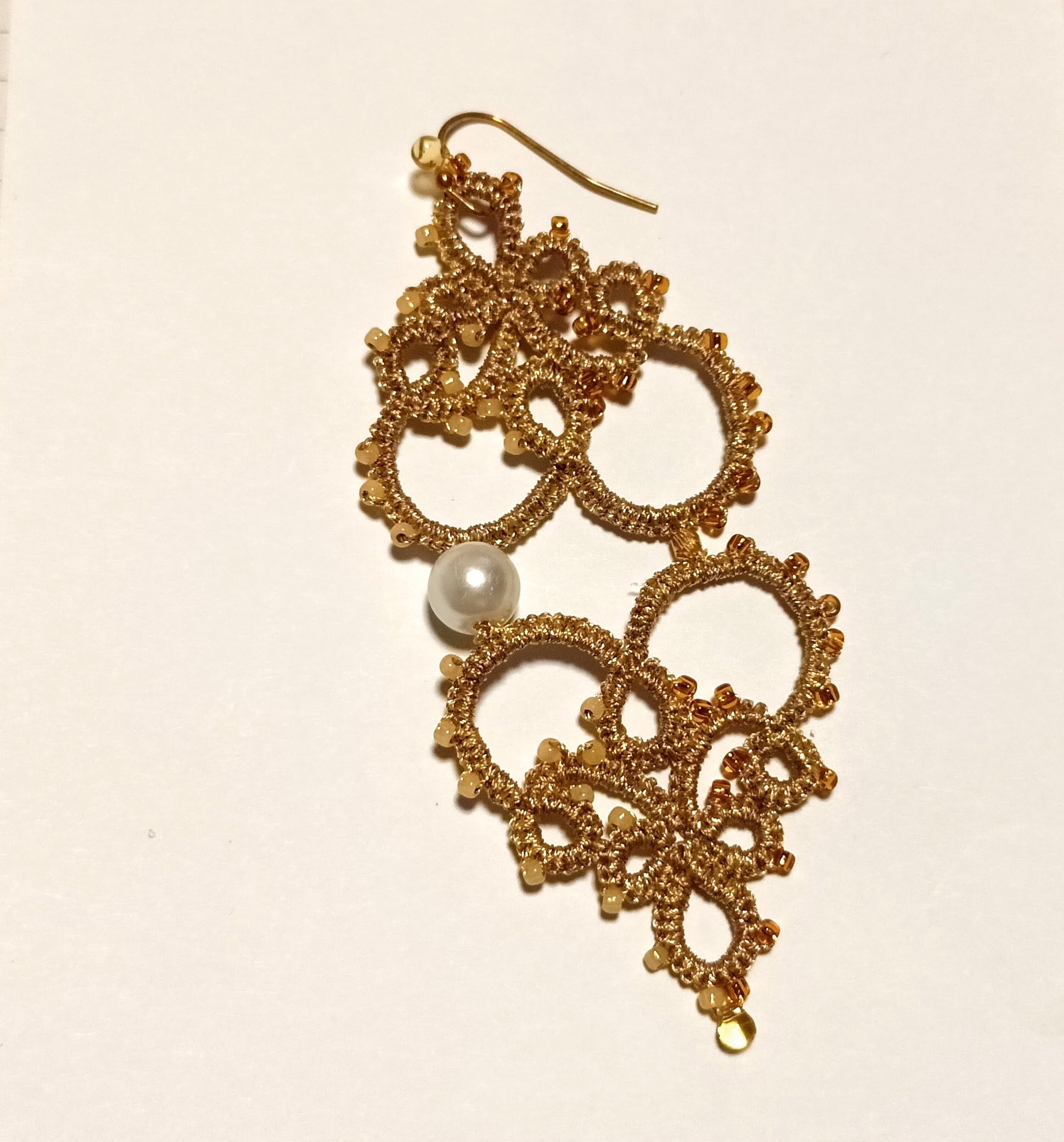 Heart Earrings Tatting Pattern Tatting Jewelry Shuttle Tatting Earrings Pattern Needle