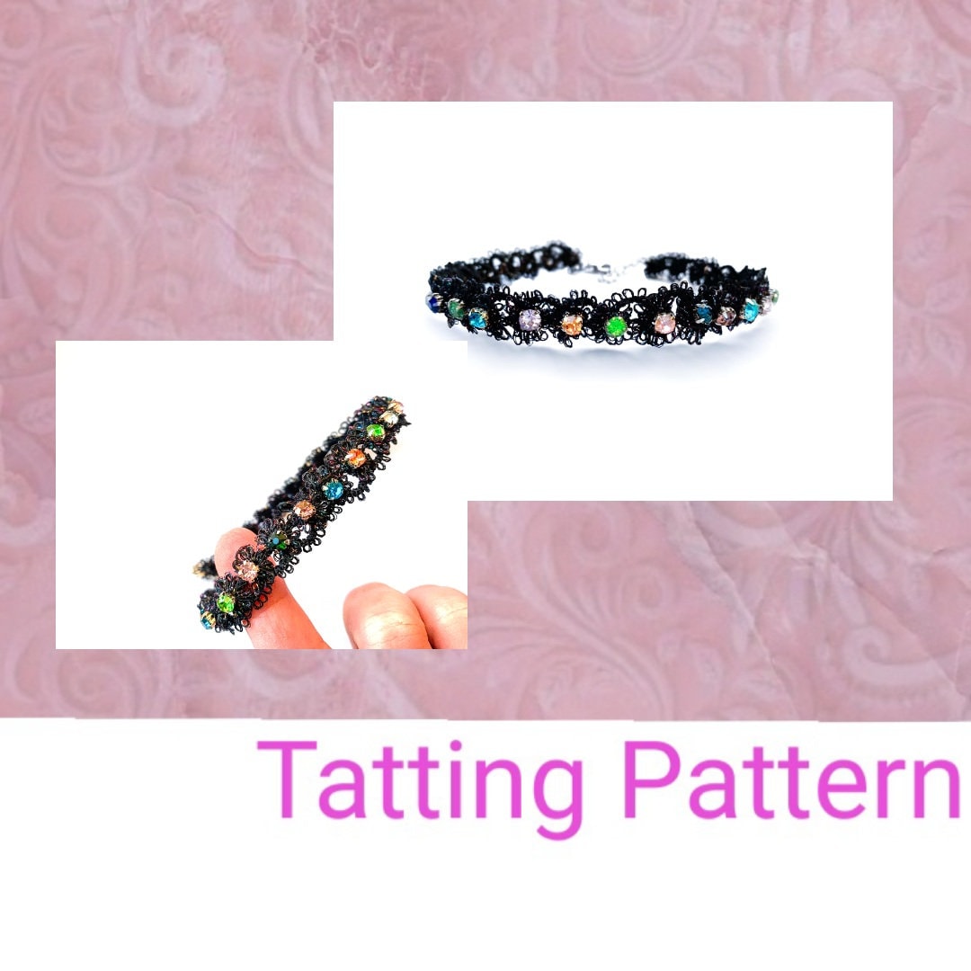 Tatting Necklace, Needle Tatting Patterns, Tatting Pattern PDF, Shuttle ...