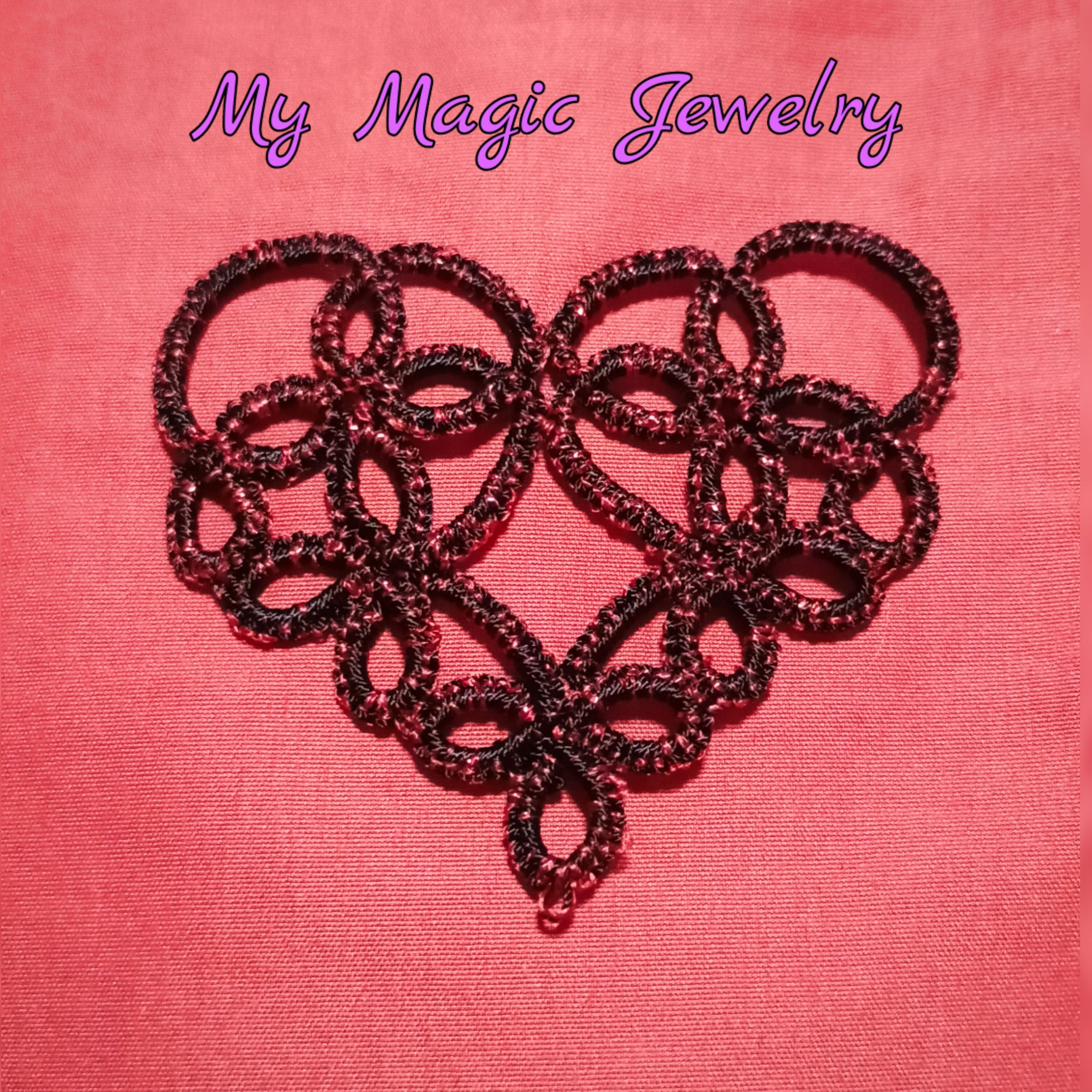 Tatted Heart Pattern, Tatted Heart Pattern, Shuttle Tatting Pattern, Needletatting Pattern ...