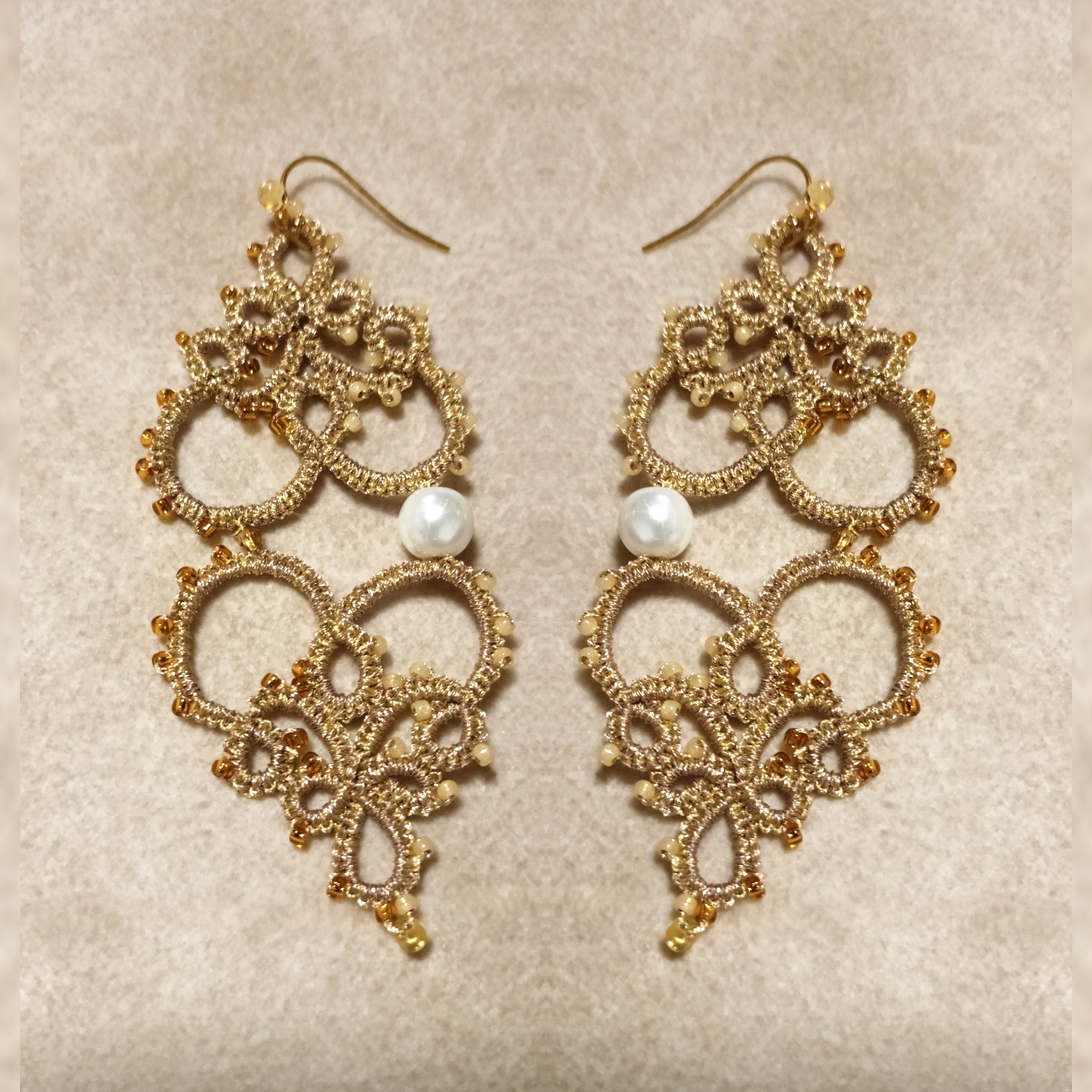 Heart Earrings Tatting Pattern Tatting Jewelry Shuttle Tatting Earrings Pattern Needle