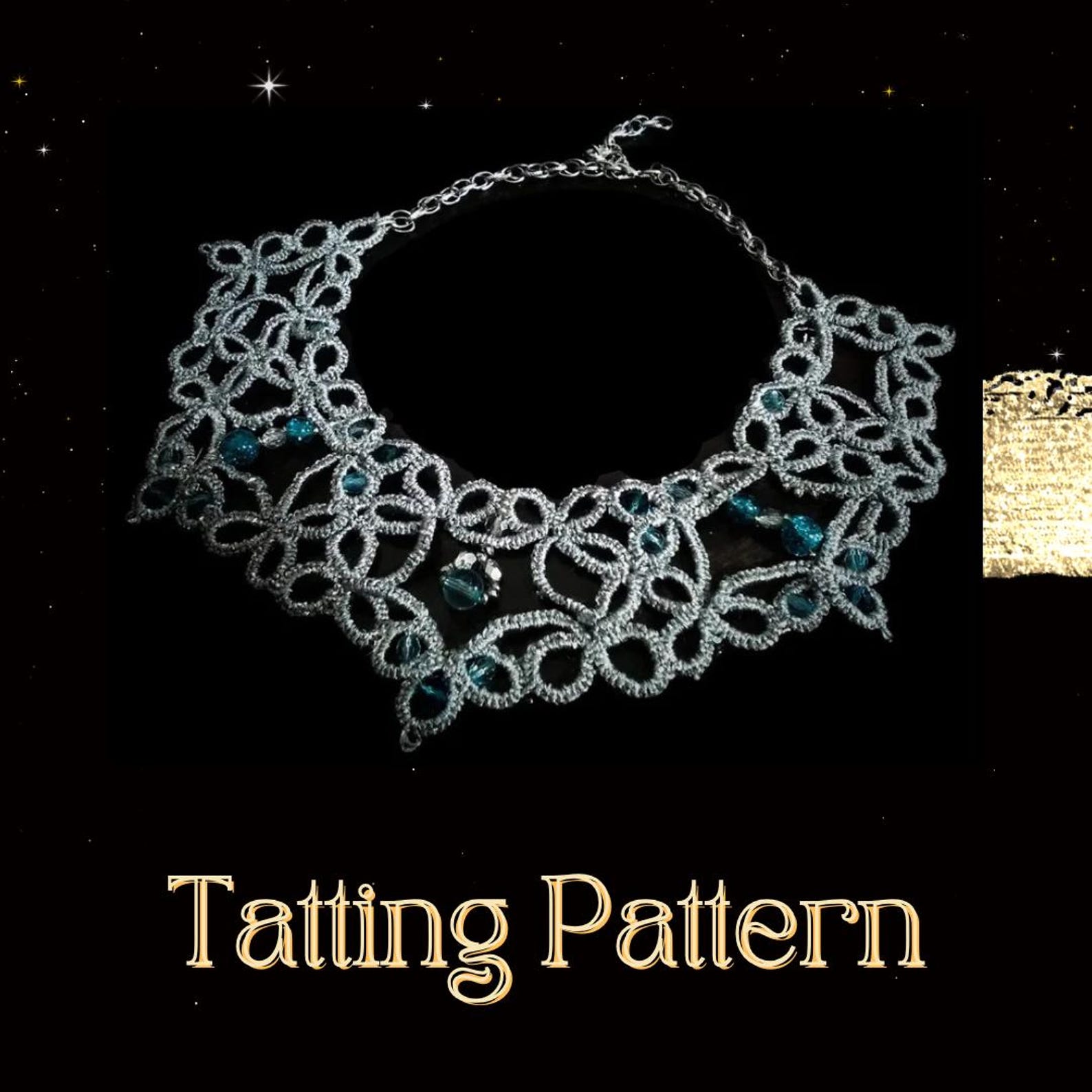 Tatting Choker Pattern: Easy Necklace Tutorial (PDF Pattern)– NOT for ...