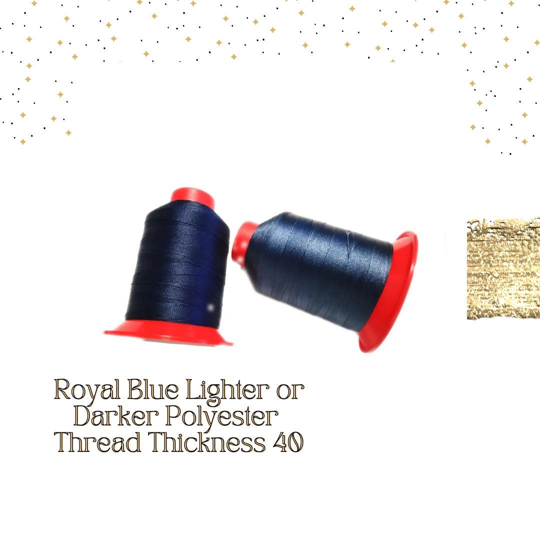 Royal Blue Polyester Tatting Thread: Size 20, 600m Cone - Etsy
