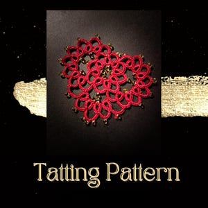 Tatted Heart Ornament Pattern: Shuttle or Needle Tatting (PDF Pattern) - Etsy