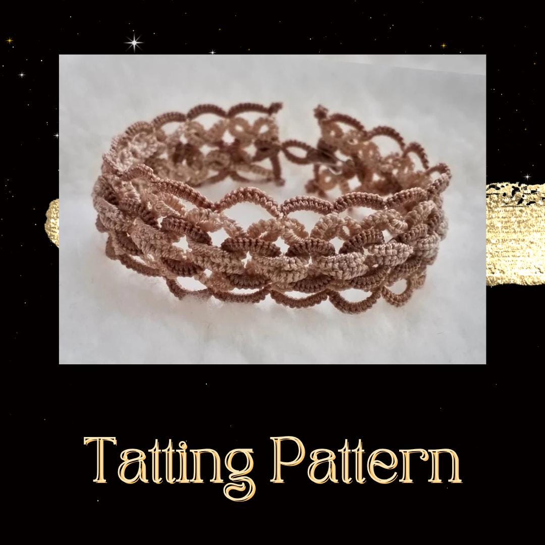 Tatted Choker and Bracelet Patterns Bundle, Tatting Shuttle & Neddle ...