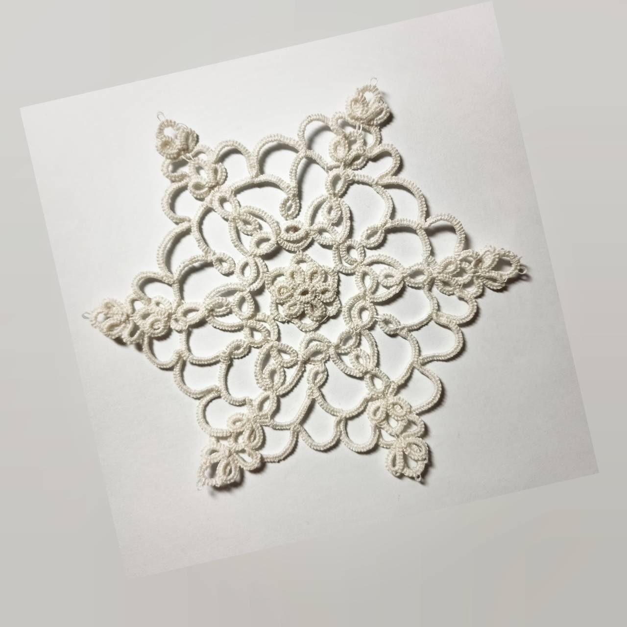 Snowflake Needle Lace Pattern , Christmastatting Ornaments Patterns ...